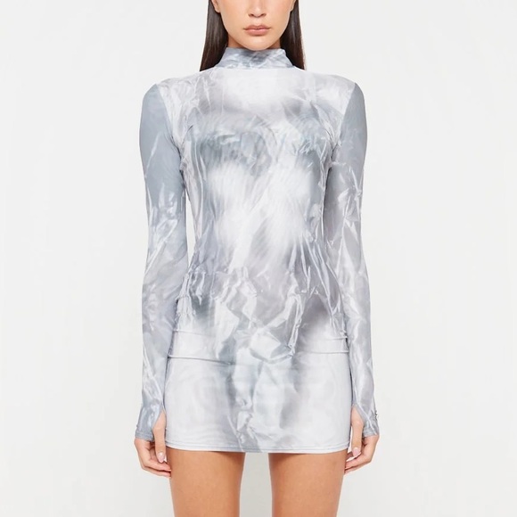 Luxe To Kill | Dresses | Luxe To Kill Geometric Mesh Mini Dress | Poshmark